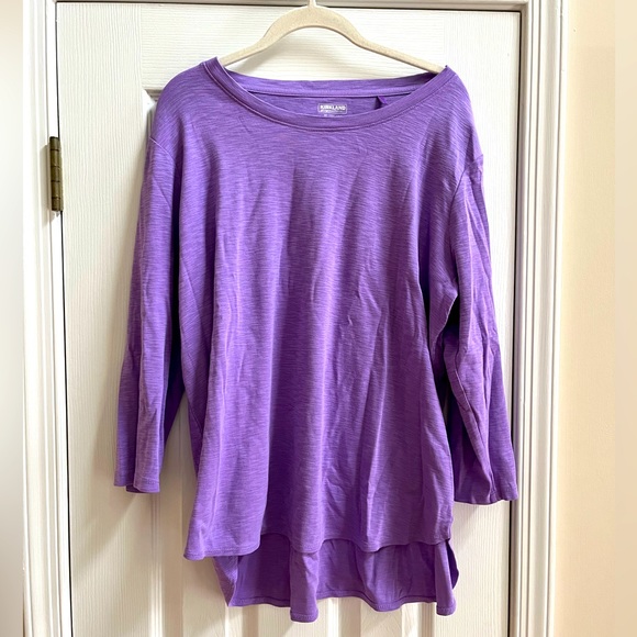 Kirkland Signature | Tops | Womans Xl Violet Flowing Long Sleeve | Poshmark